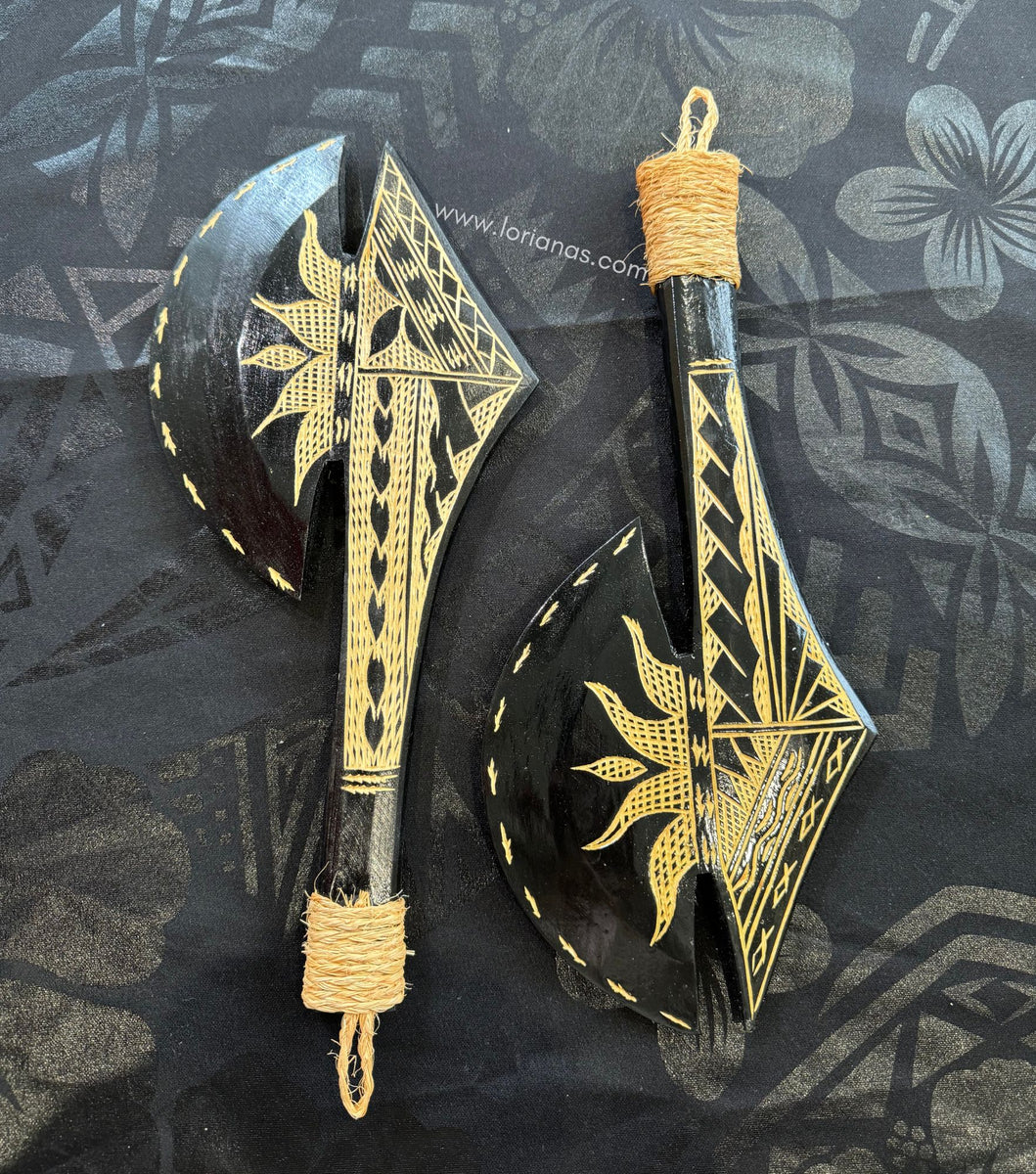 Pasefika Carved Hanging Weapons/ Samoan Meatau – Loriana's | Pasifika ...